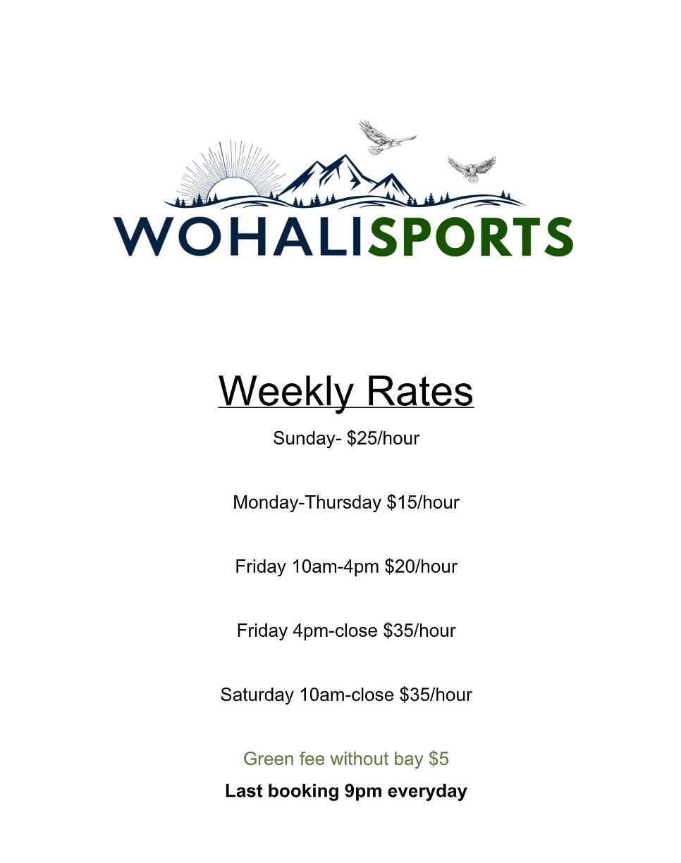 Rates | wohalisports.com